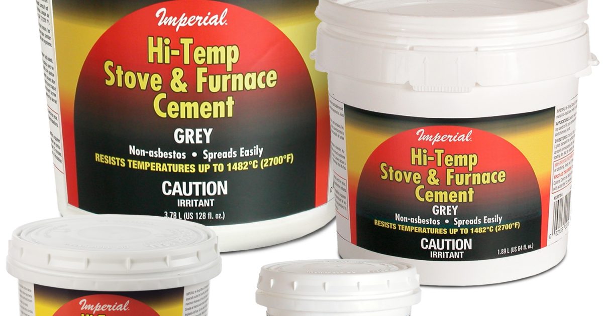 Hi-Temp Stove & Furnace Cement (gray) | Imperial